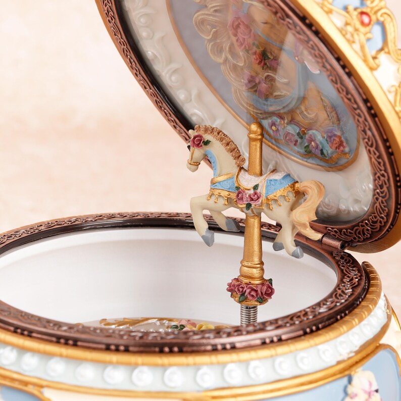 Engraved Carousel Music Box: Keepsake Gift With Ballerina - Etsy