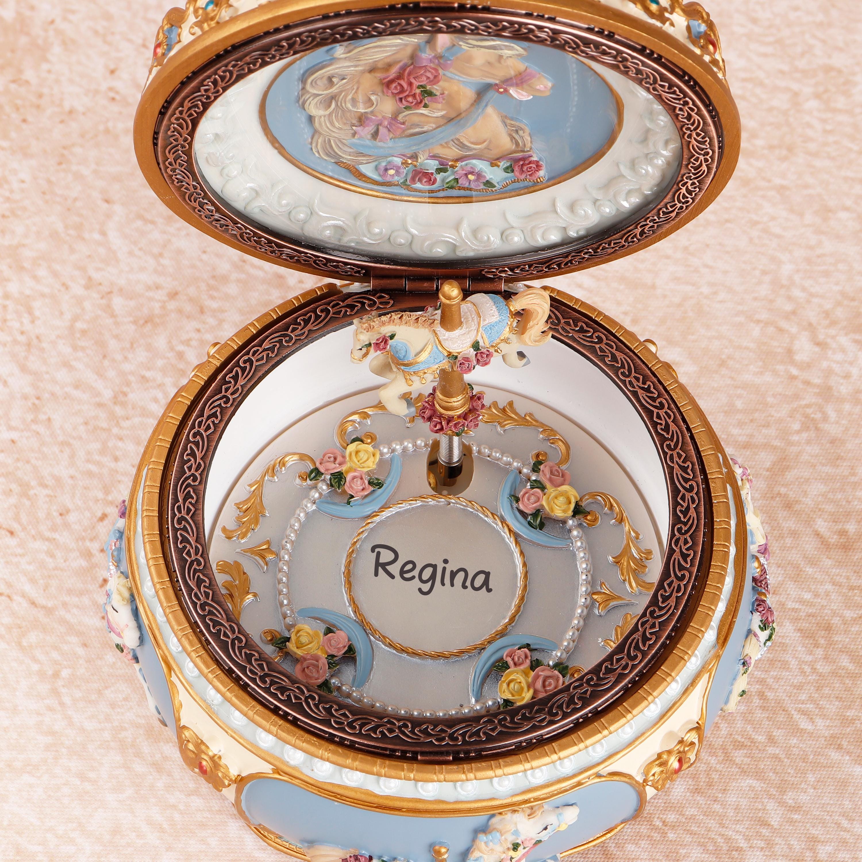 Engraved Carousel Music Box: Keepsake Gift With Ballerina - Etsy