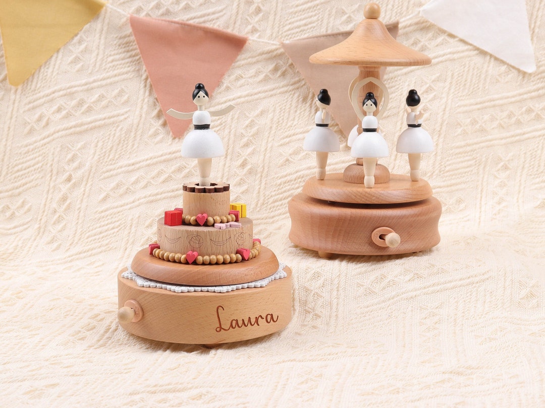 Personalized Ballerina Musical Carousel Wooden|baby Birthday Gifts ...