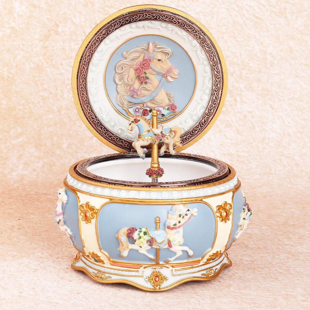 Engraved Carousel Music Box: Keepsake Gift With Ballerina - Etsy