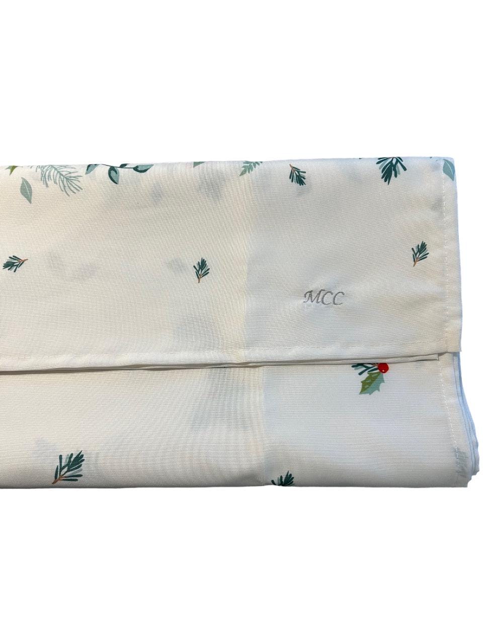 Robin & Holly Christmas Tablecloth: Festive Holiday Table Linen - Etsy