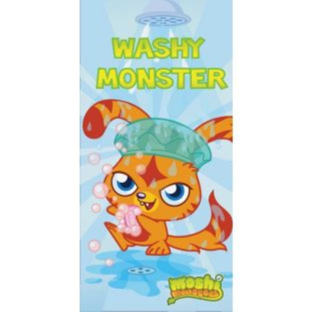 Personalized Moshi Monsters Beach Towel – Washy Monster Initial Design ...