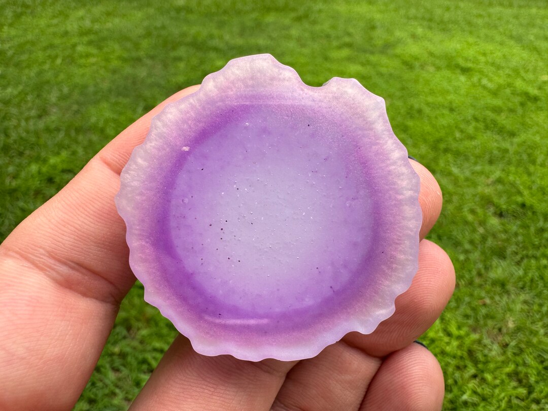 Shimmering Purple Pink White With White Glitter Geode Epoxy Resin Pop Socket - Etsy