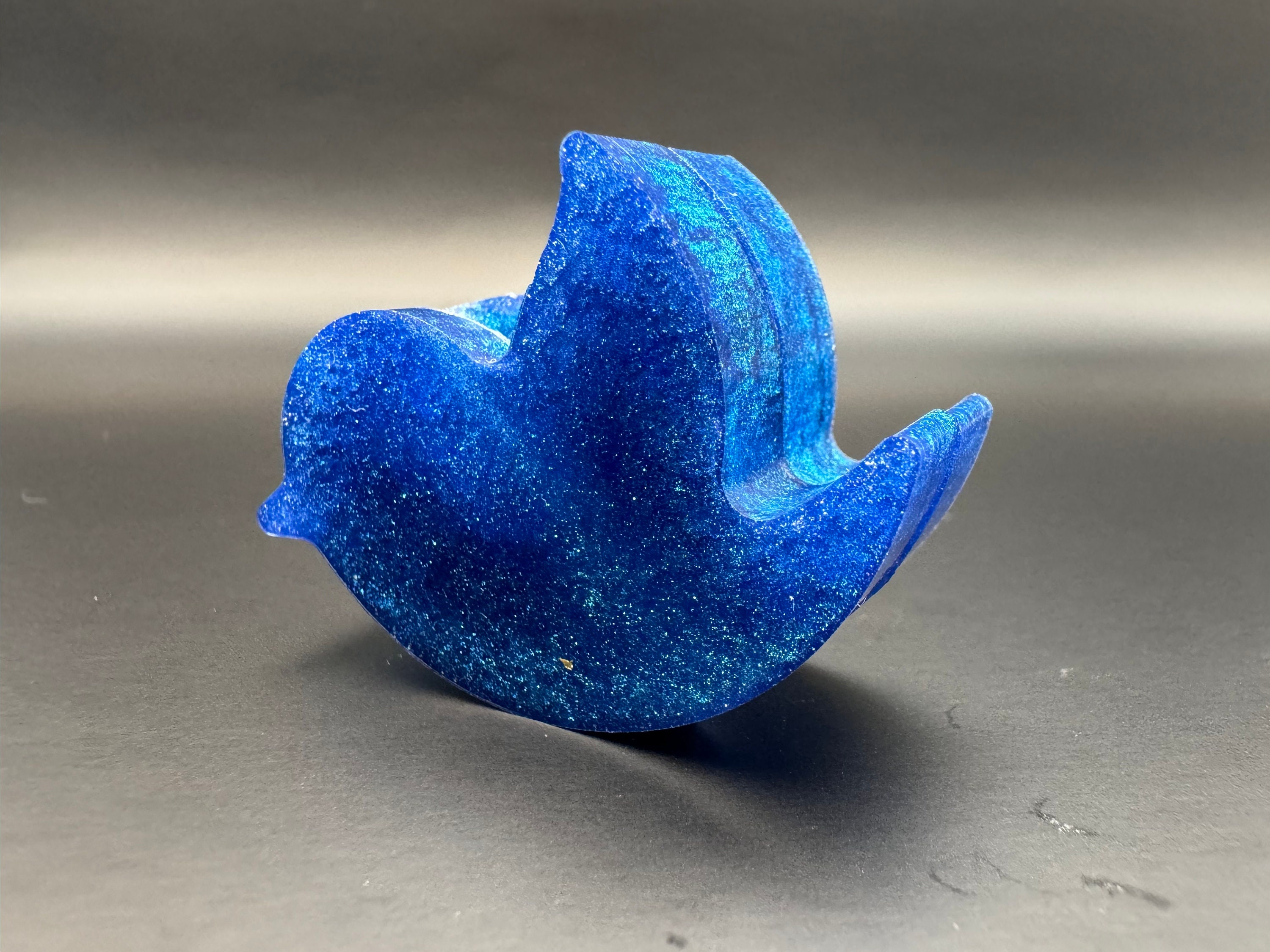 Blue Green Chameleon Flakes Bird Straw Topper Chameleon Flake Epoxy ...