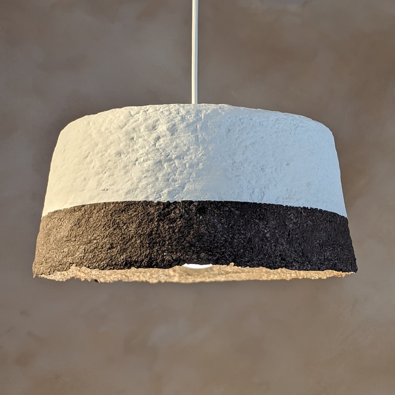 Paper Mache Pendant Light - Etsy