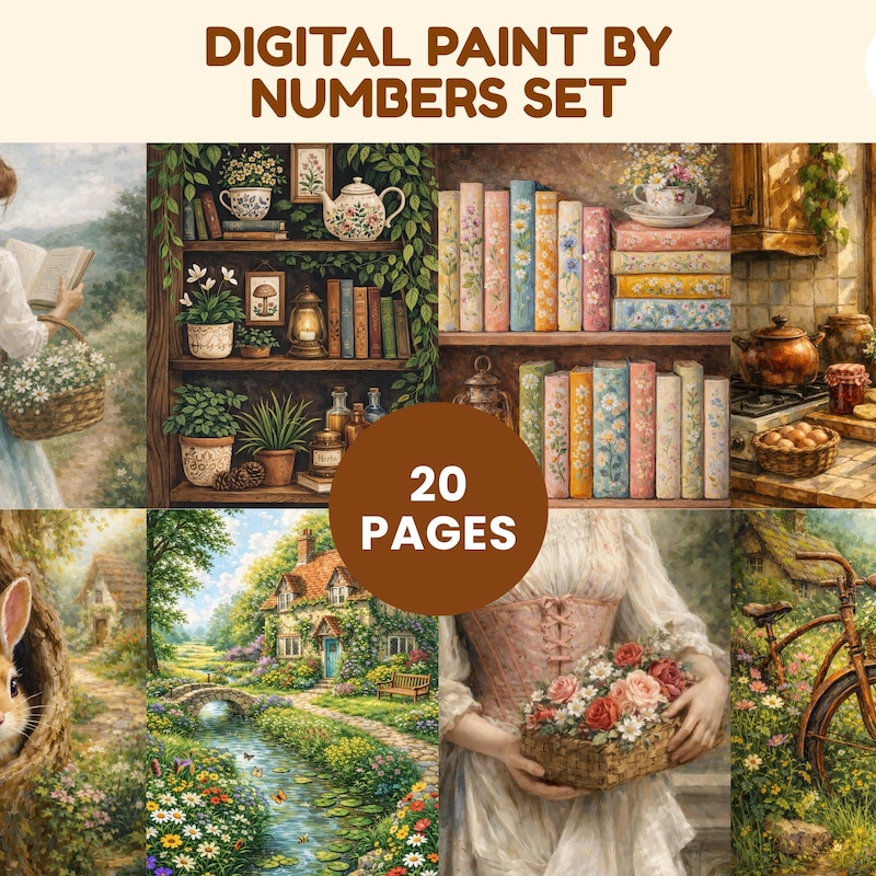 Aesthetic Paint by Number - Etsy