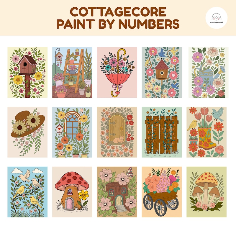 Vintage Paint by Number - Etsy