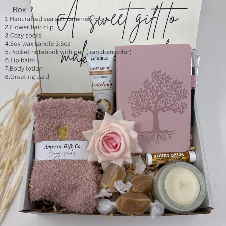 April Birthday Gift Box: Personalized Tumbler, Cozy Blanket, Handmade ...