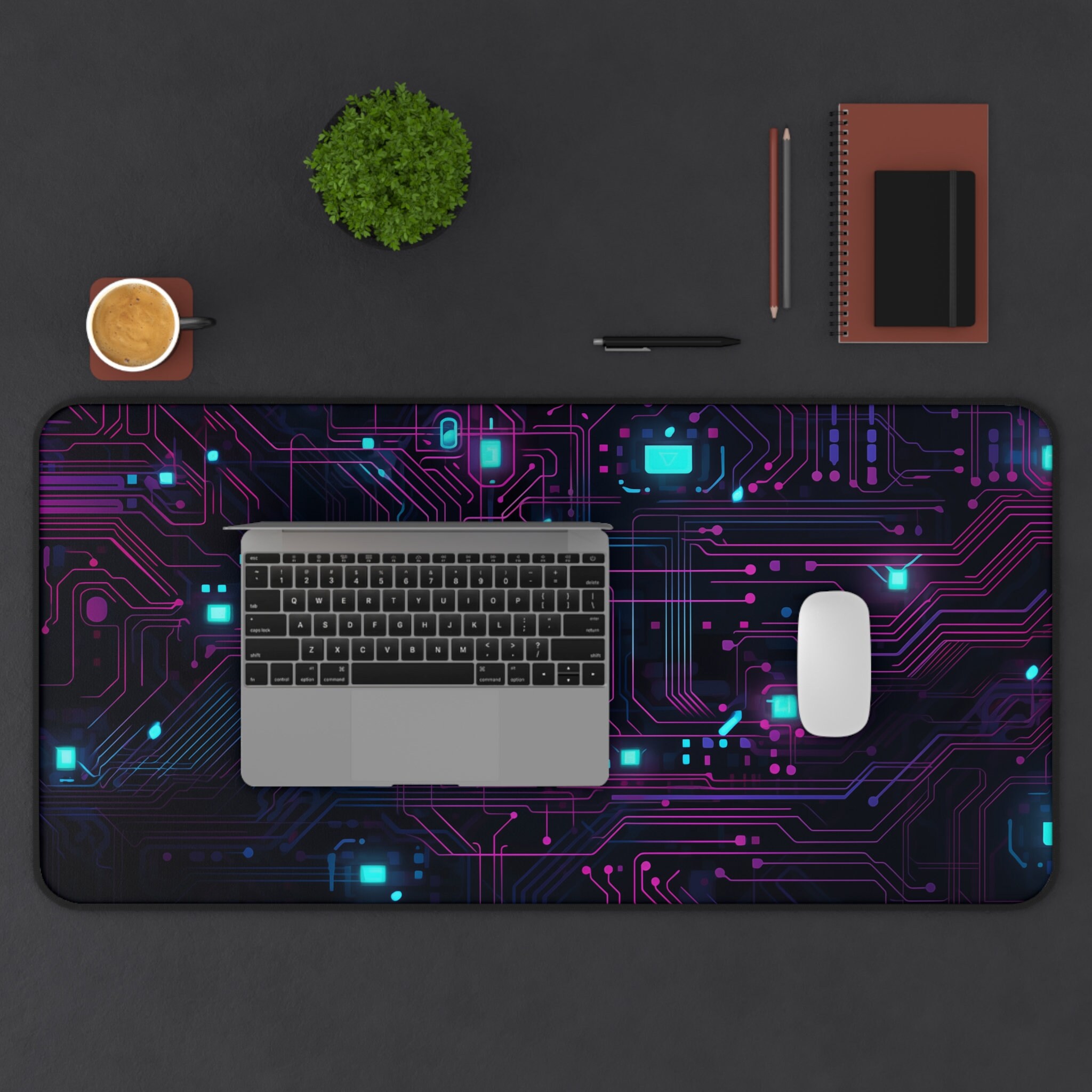 Cyberpunk Pattern Desk Mat Desk Mat for Office or Gaming Set up 3 Size ...