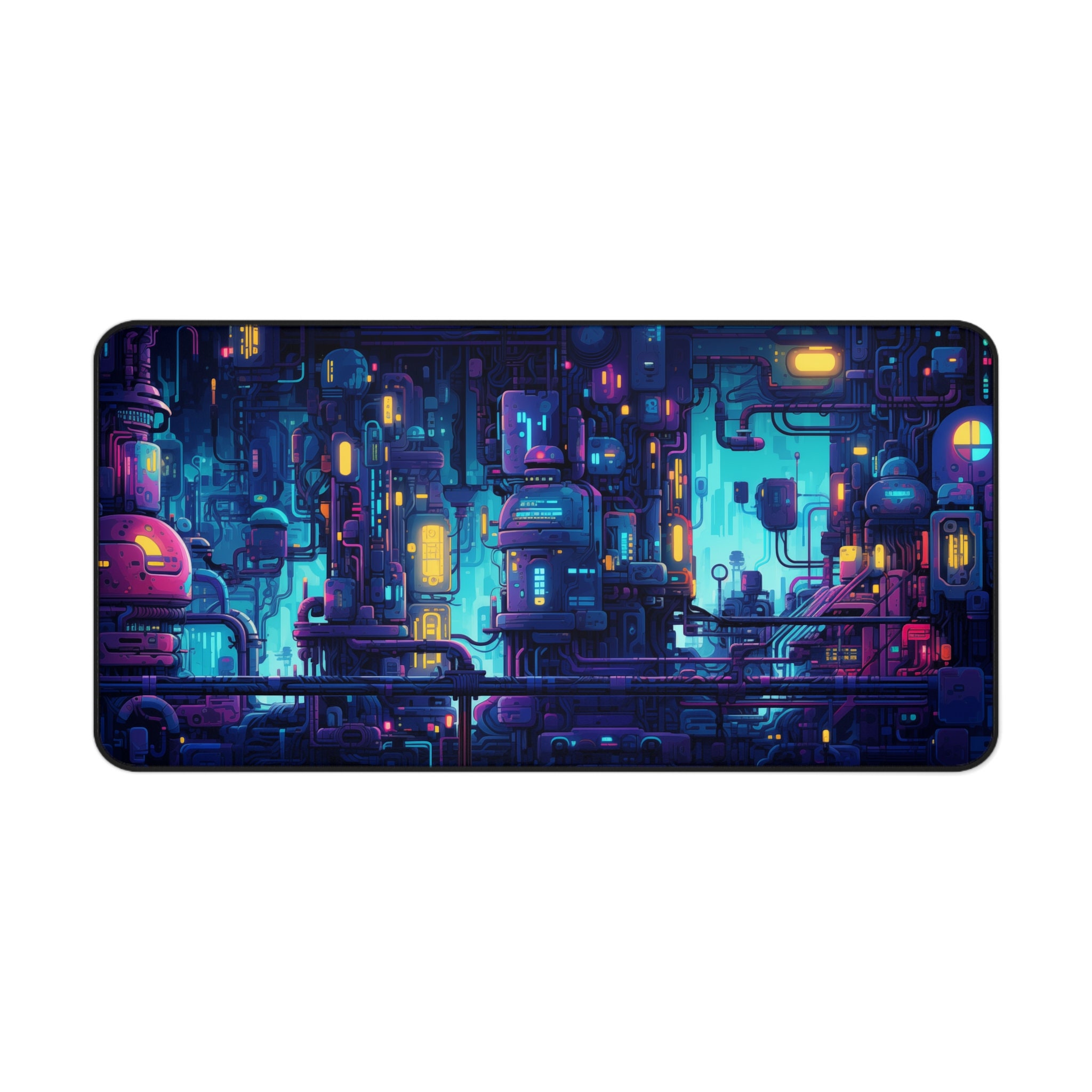 Cyberpunk Synthwave Mouse Pad Desk Mat for Gaming Set up 3 Size Options ...