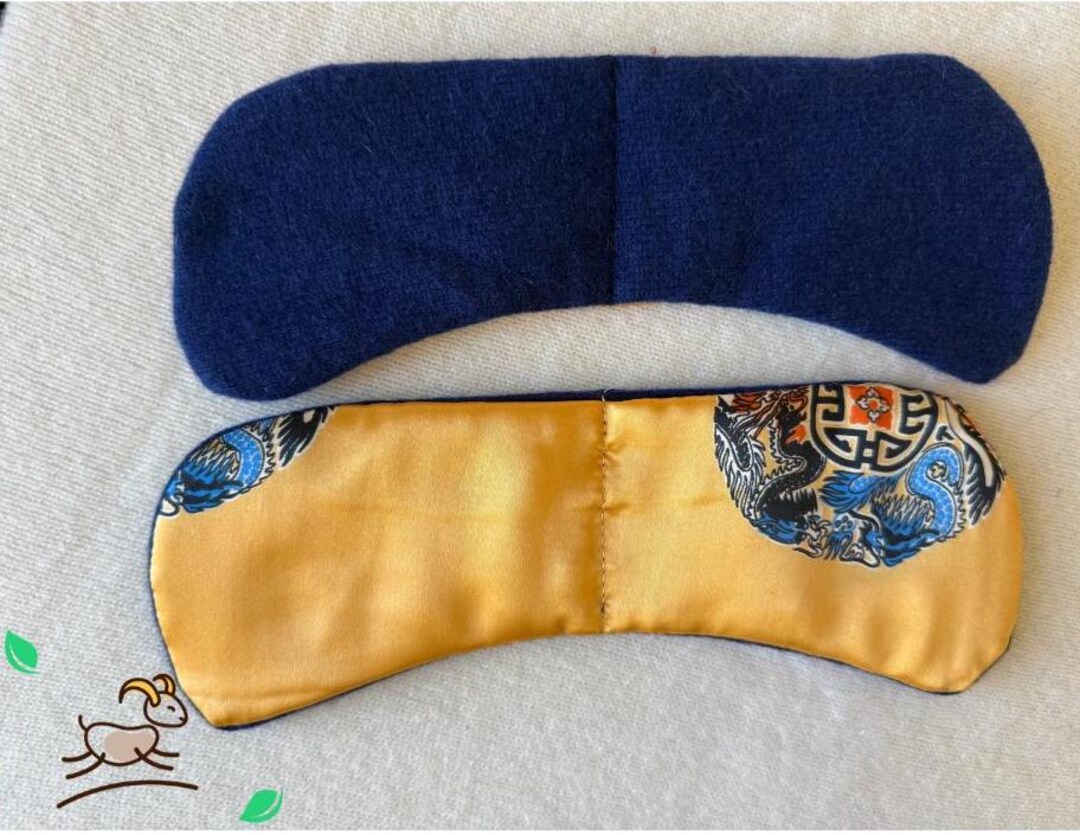 Weighted Eye Mask for Relax, Anti Stress, Handmade Luxurious Cashmere ...
