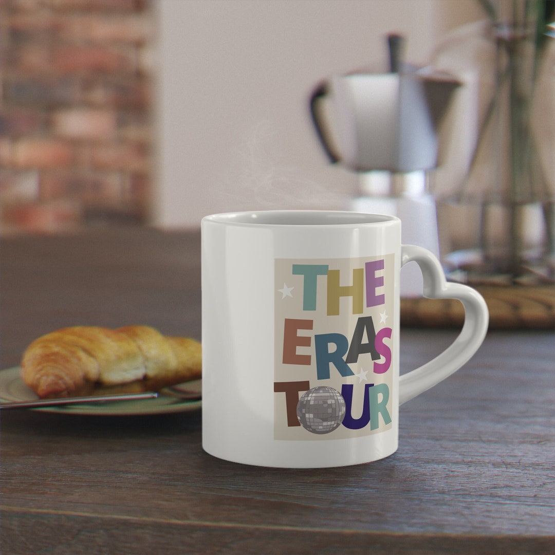 The Eras Tour Taylor Swift Mug Heart-shaped Mug 11oz 0.33l 1989 Version ...