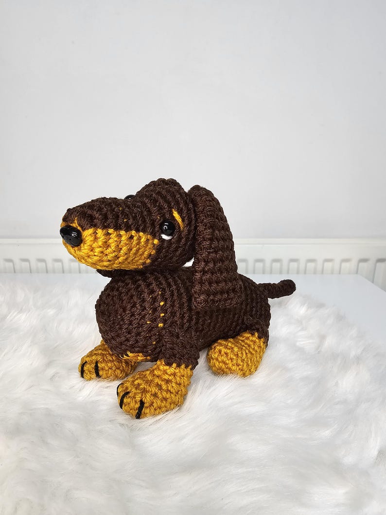 Easy Sausage Dog Crochet Pattern - Etsy
