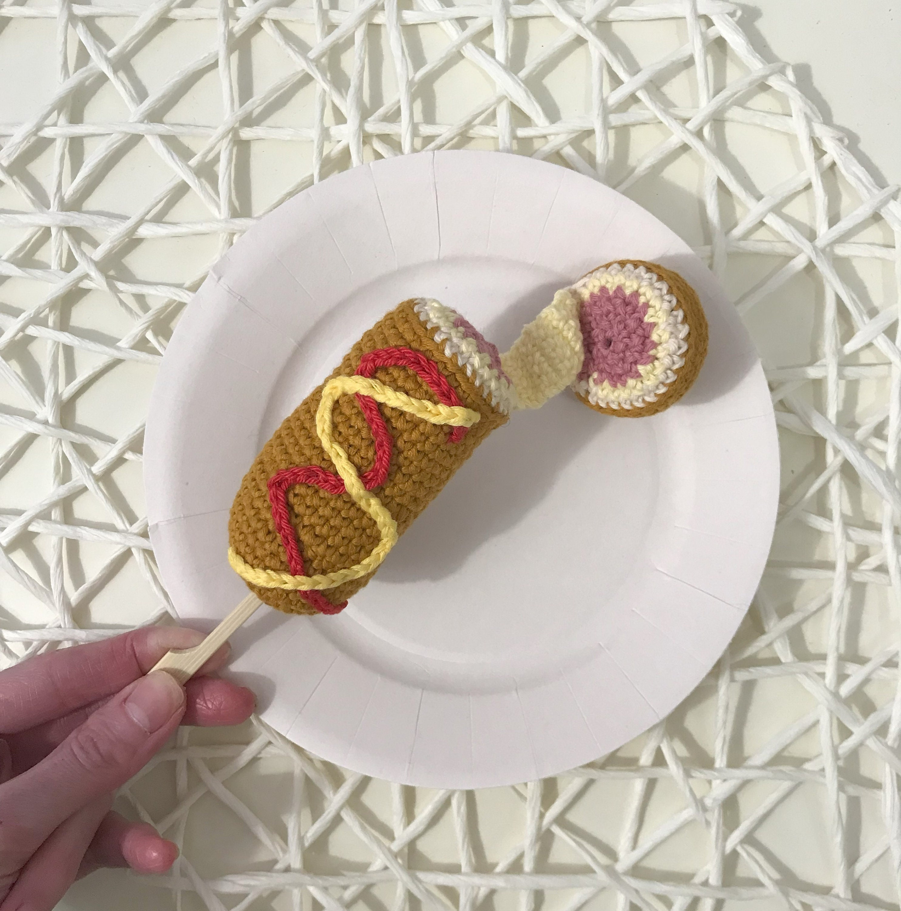 Corn Dog PDF Pattern, Play Food Crochet Amigurumi - Etsy