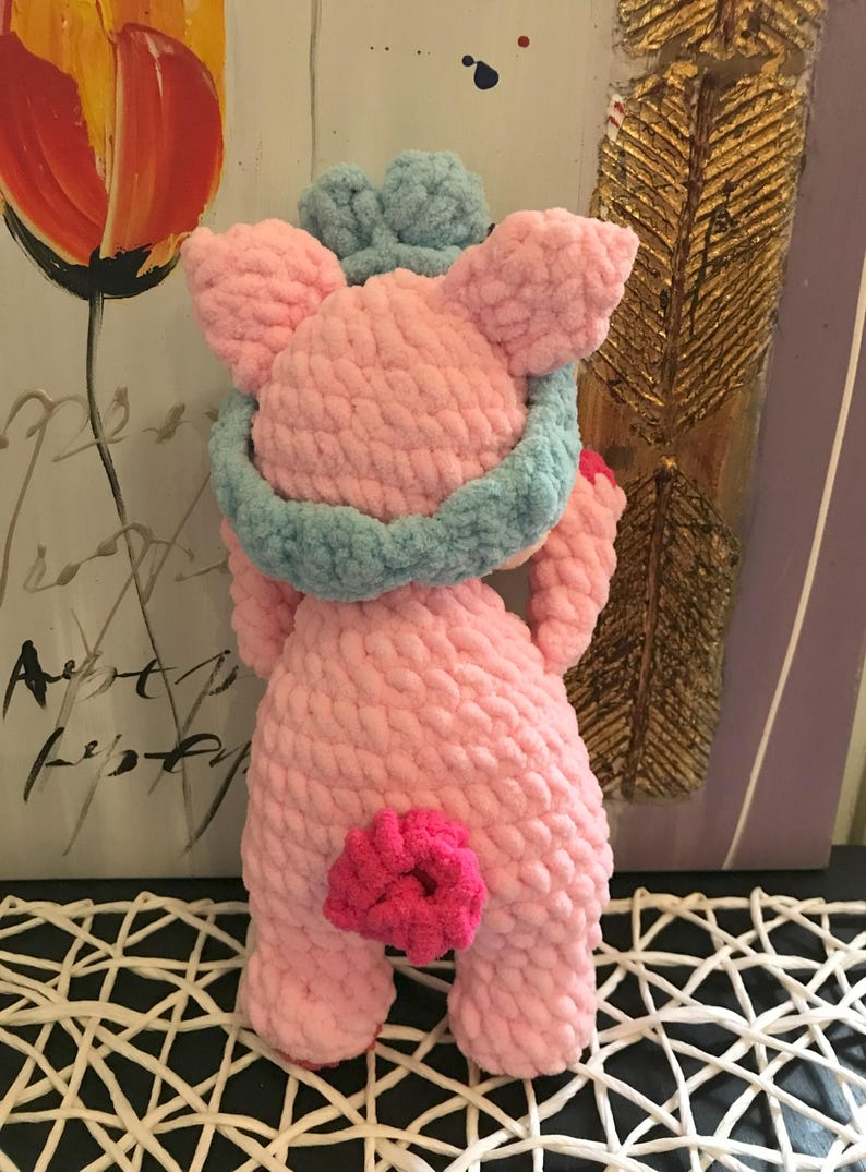 Cute Fluffy Piglet Crochet Amigurumi - Etsy