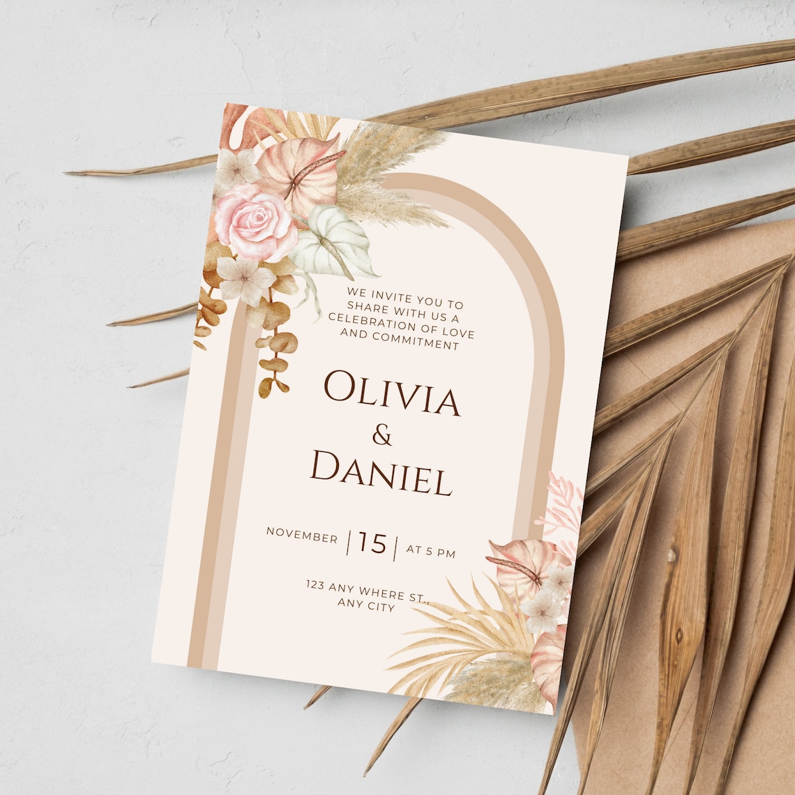 Wedding Invitation Template Invitation Template Wedding Editable ...