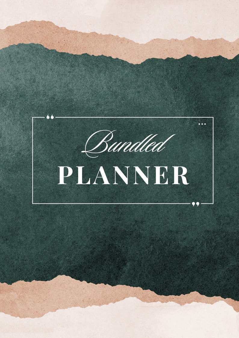 Printable Bundled Planner 2024 Planner iPad Planner Minimalist Planner ...