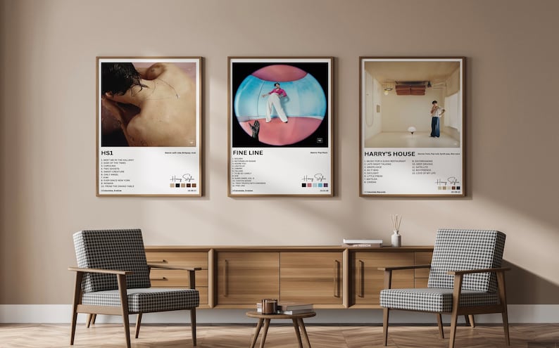 Harry Styles Bundle Set of 3 Music Album Posters, Cover Art Prints ...