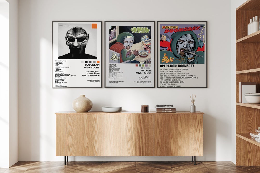 MF Doom Set of 3 Hypebeast Posters, Poster Mf Doom, Madvillian Poster ...