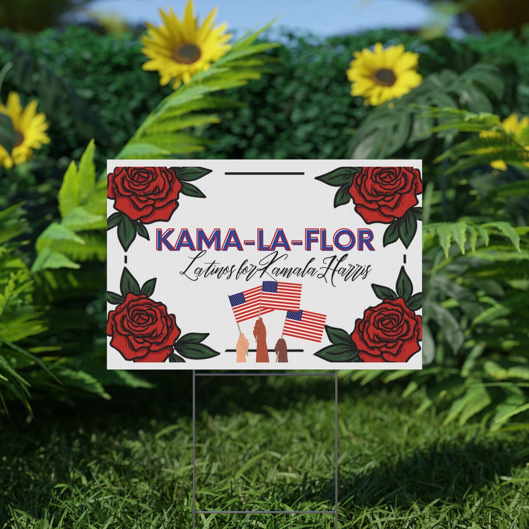 Selena Themed Kamala Harris & Tim Walz Yard Sign Bold and Unique ...