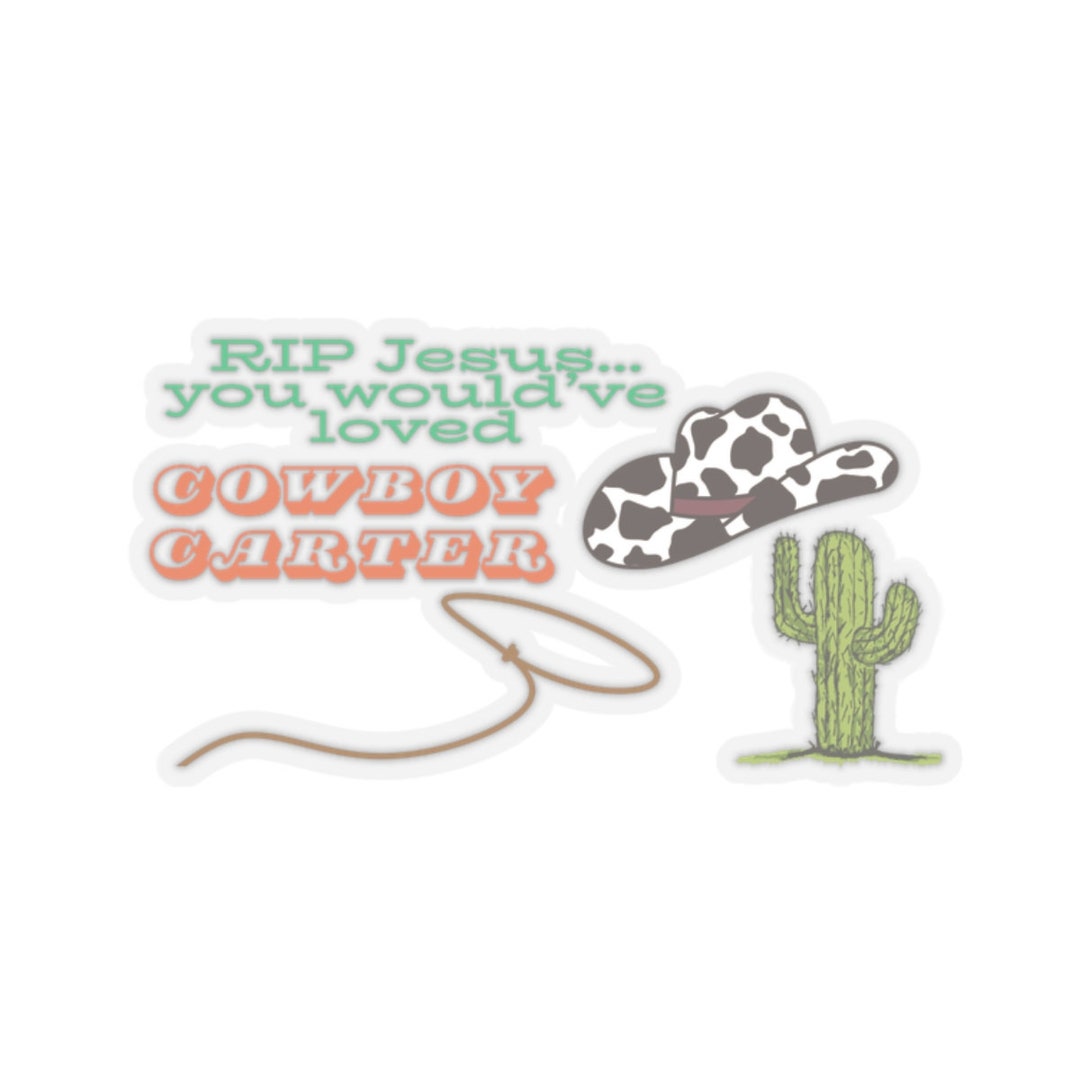 Cowboy Carter Sticker | Vintage Western Decal | Country Music Fan Art ...