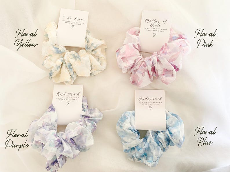 I Do Scrunchies, gunsten bruid stam, vrijgezellenfeest, Do Crew, cadeau ...