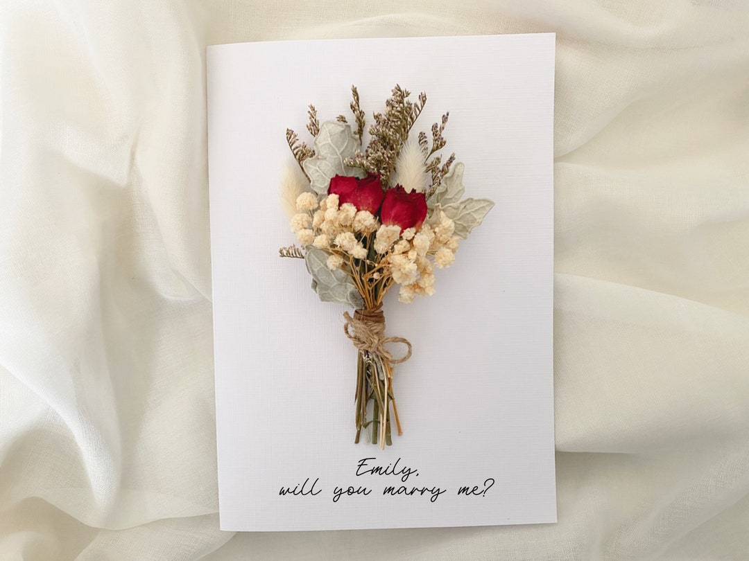 Personalised Will You Marry Me Card, Wedding Proposal Card, Marry Me ...