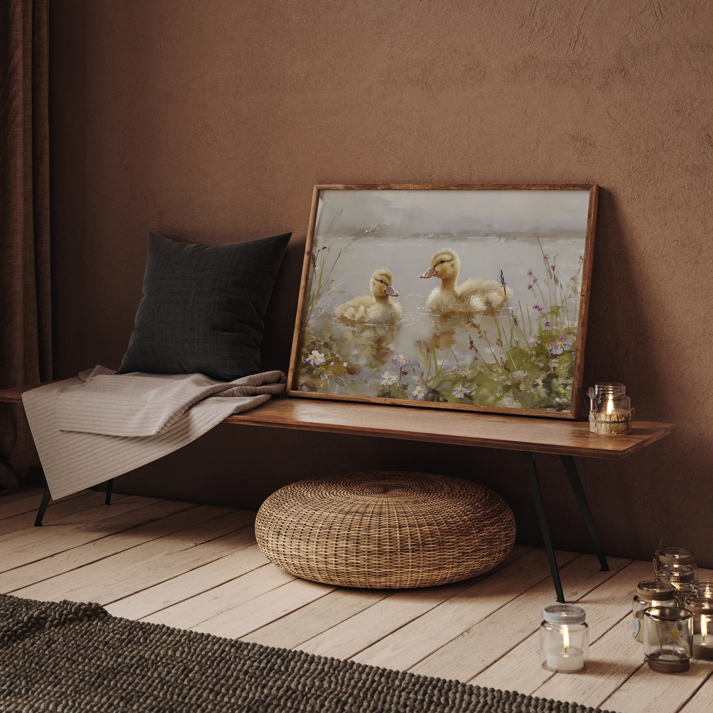 Printable Ducklings Wall Art Cute Baby Duck Art, Low Country Art, Farm ...