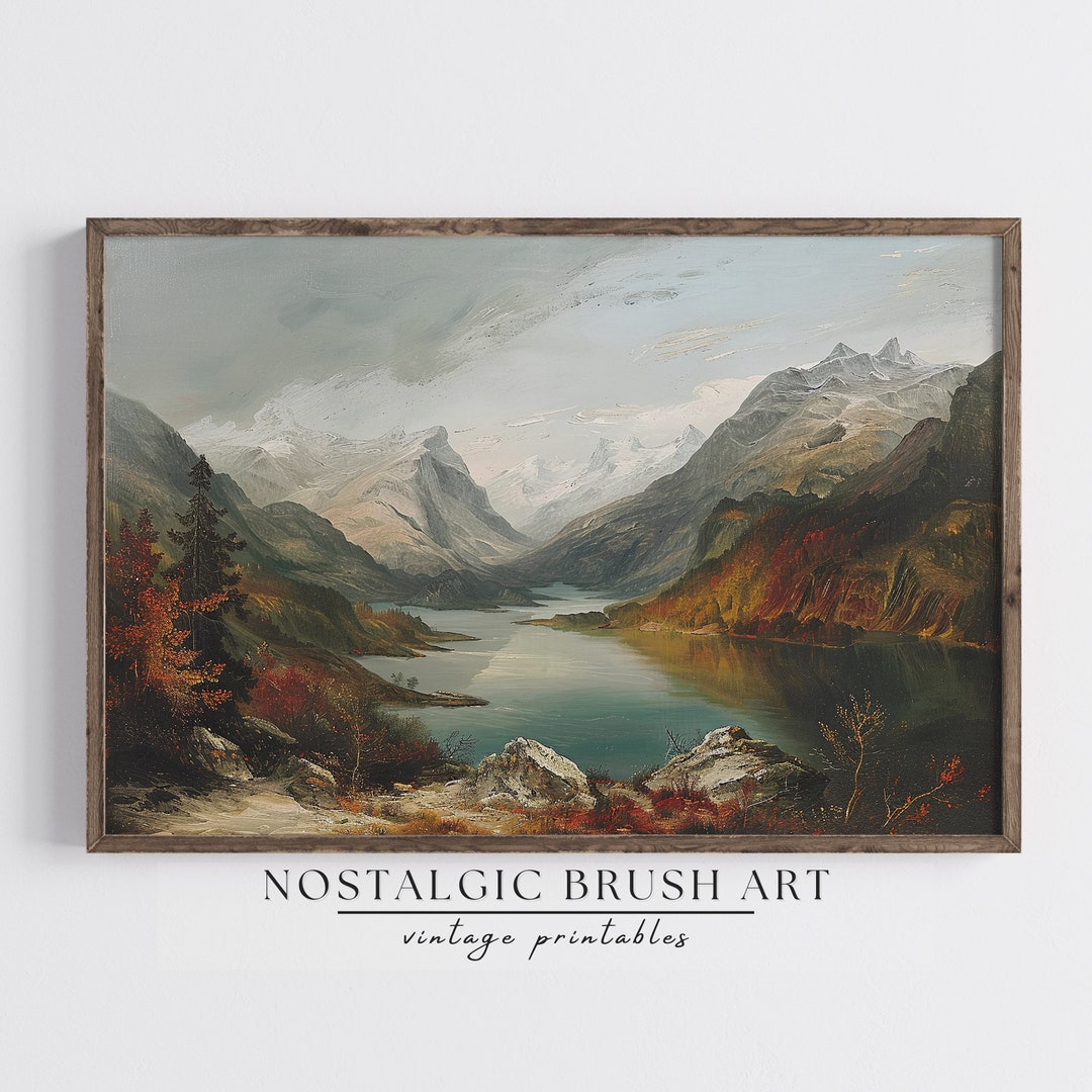 Blue Ridge Mountains Print Low Country Art, Neutral Fall Decor ...