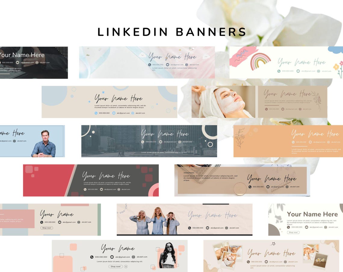 20 Linkedin Banner Templates | Canva Headers | Professional Design ...