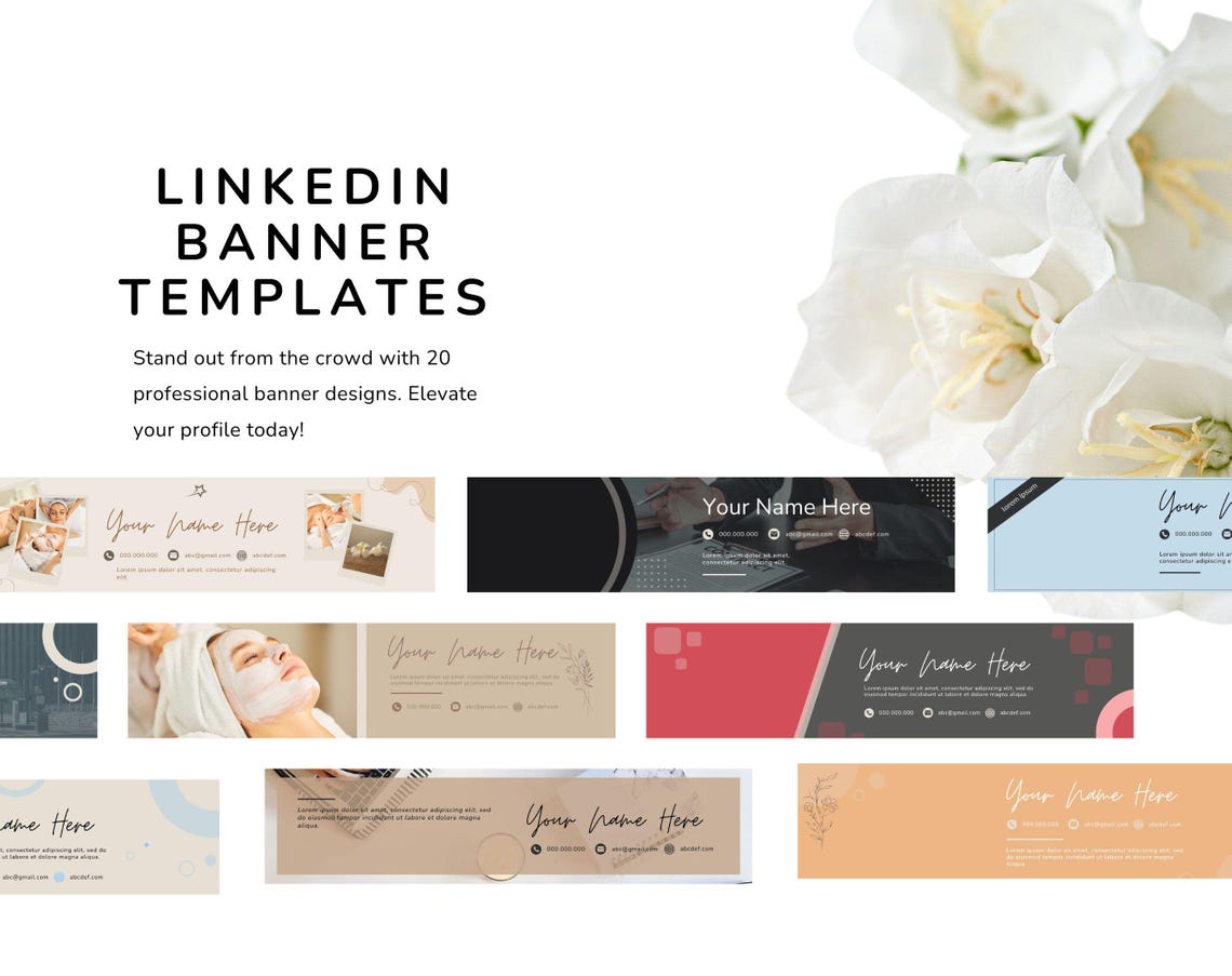 20 Linkedin Banner Templates | Canva Headers | Professional Design ...