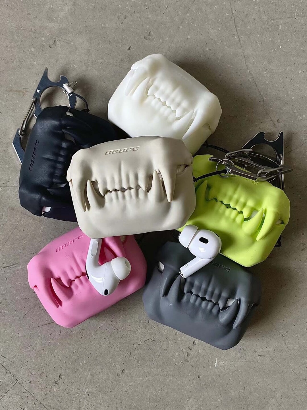 Tiger Teeth Airpods Case With Grip Clipper - Etsy