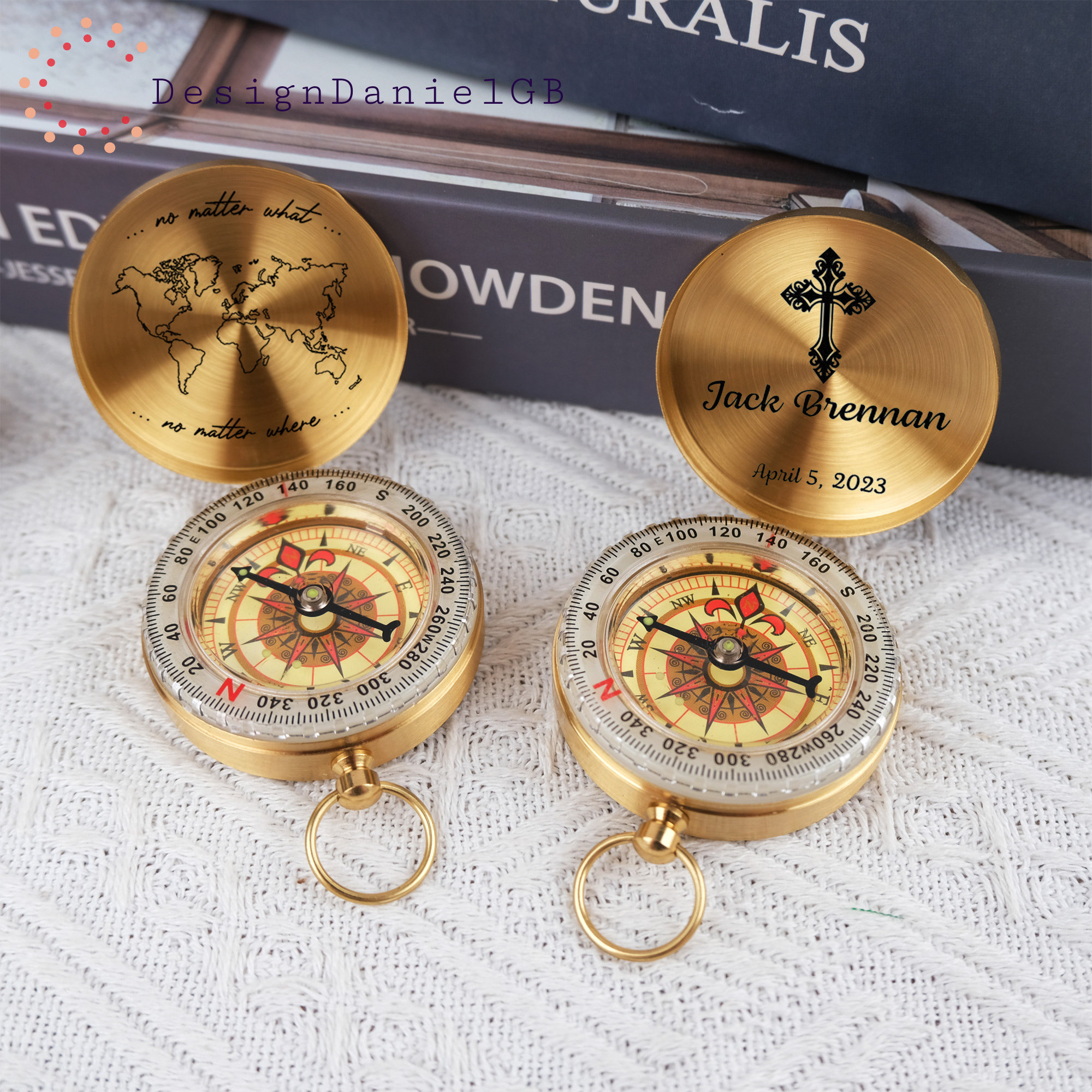 Personalized Compass, Custom Engraved Compass, Gift for Mom, Working ...