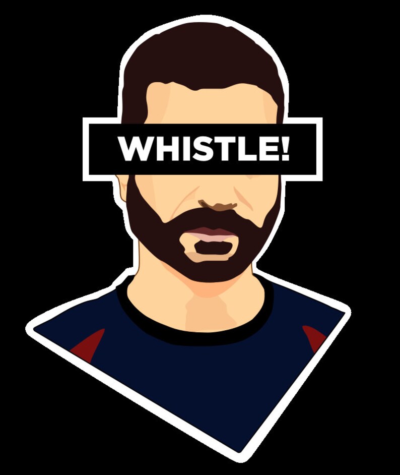 Roy Kent Whistle 5 Car Magnet Lasso TV Show Parody Die-cut Waterproof ...
