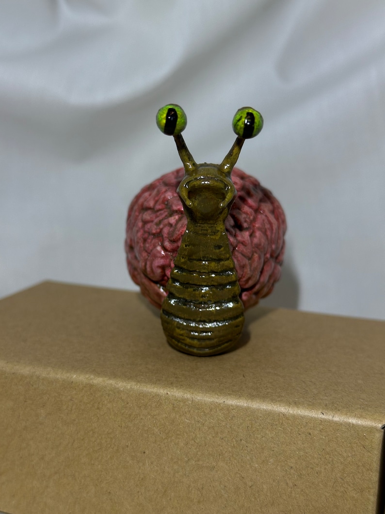 Brain Snail Hand Painted Figure - Etsy
