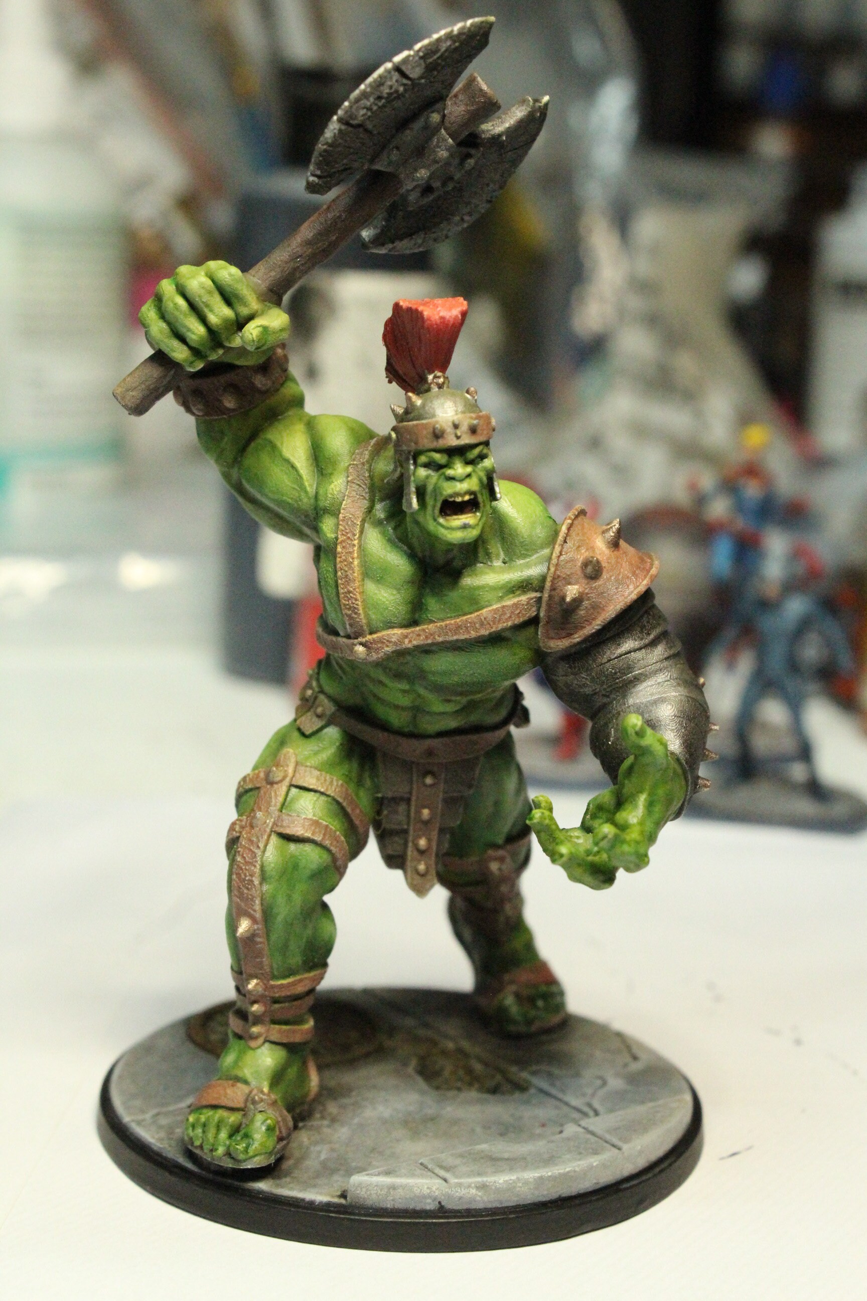 The Angry Gladiator by C27 Studio Painted Miniature - Etsy