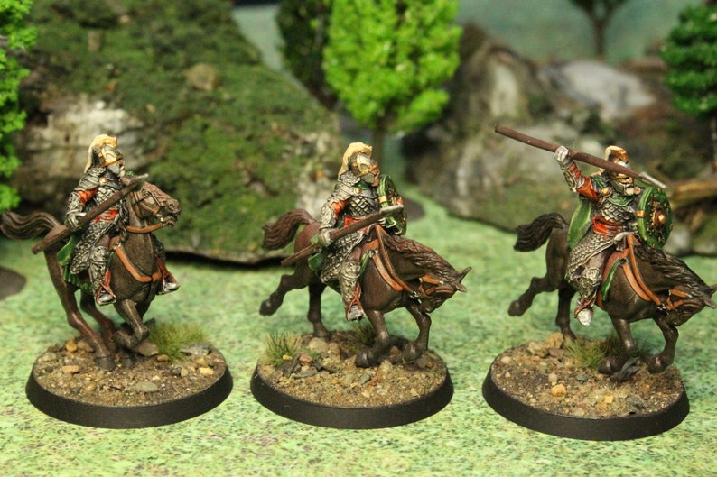 Commission Painted Rohan Royal Knights, 3 Painted Miniatures - Etsy
