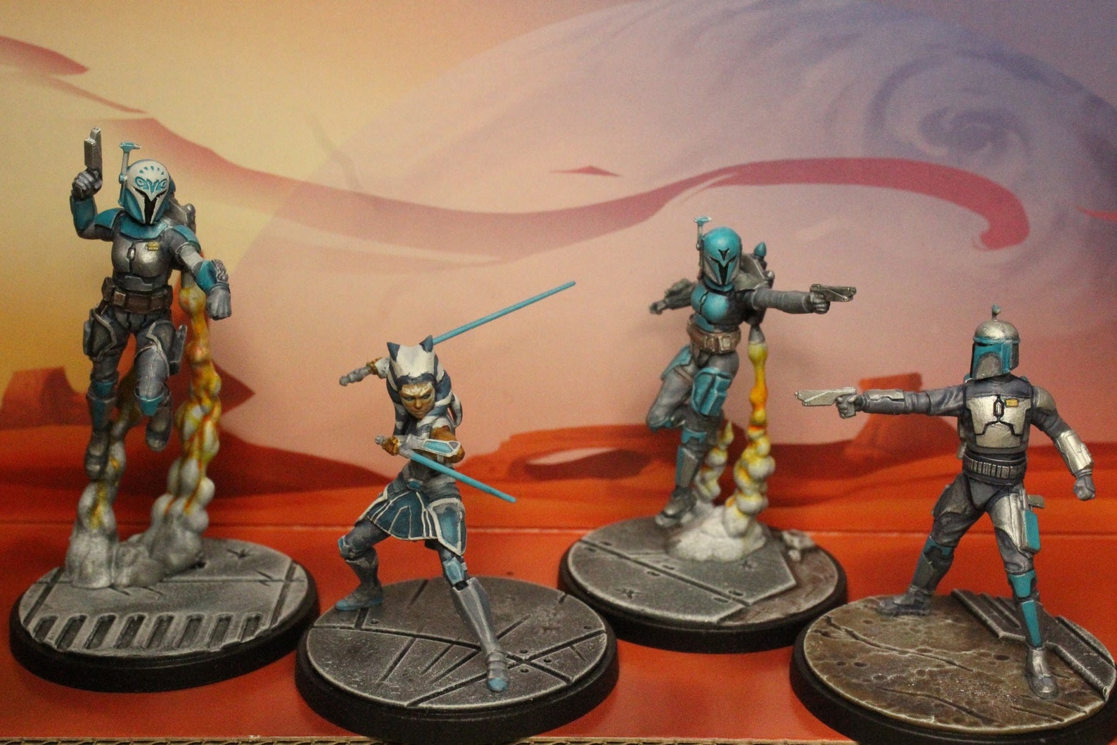 Commission Painted Star Wars Shatterpoint Core Set-- 16 Painted ...