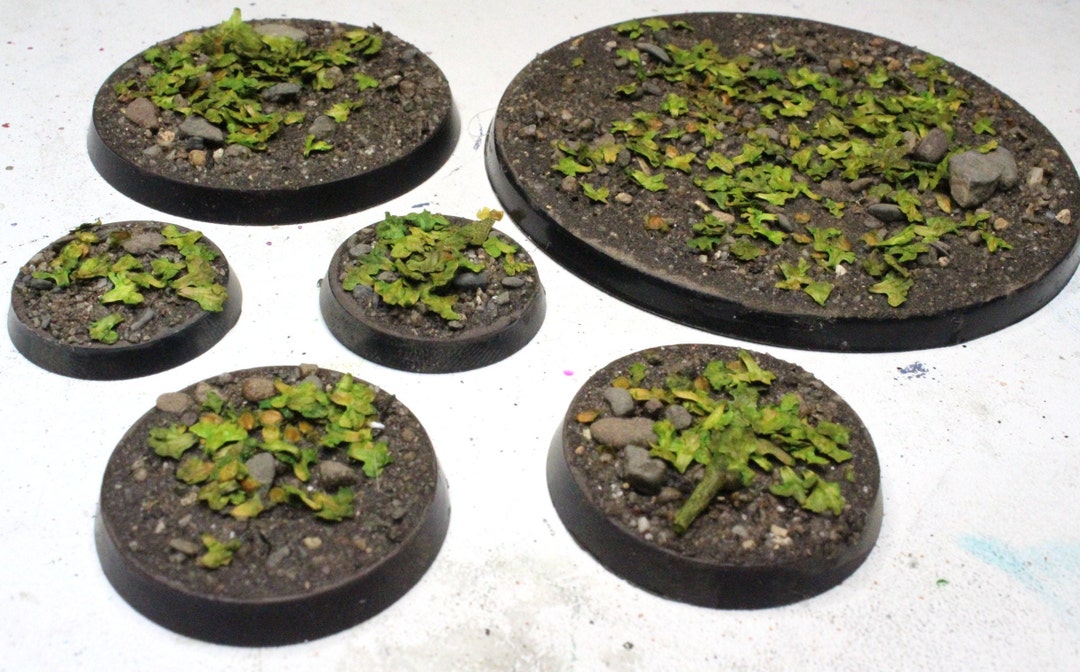Green Leaf Forest Battle-ready Bases for Miniature Wargames, Different ...