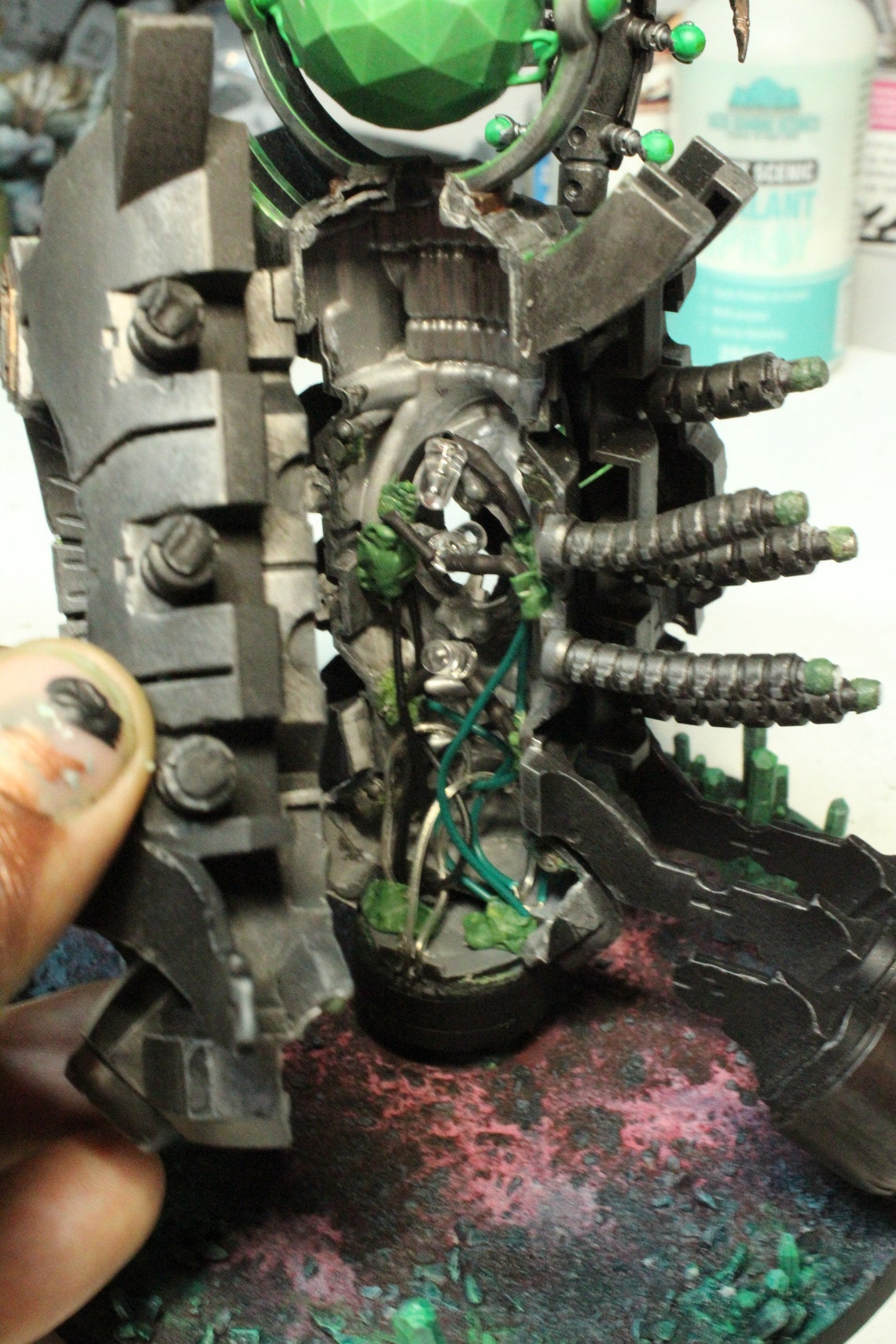 Commission Painted Necron Monolith -- Internal LED Lighting, Fully ...