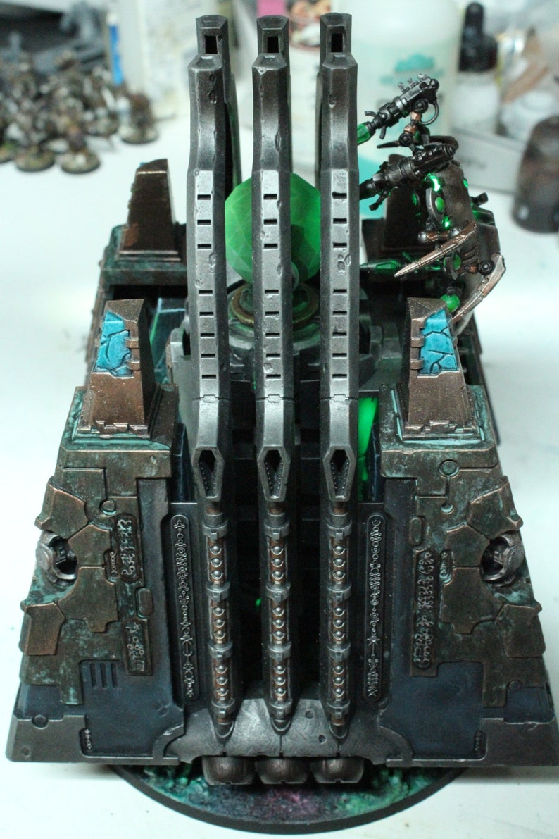 Commission Painted Necron Monolith -- Internal LED Lighting, Fully ...