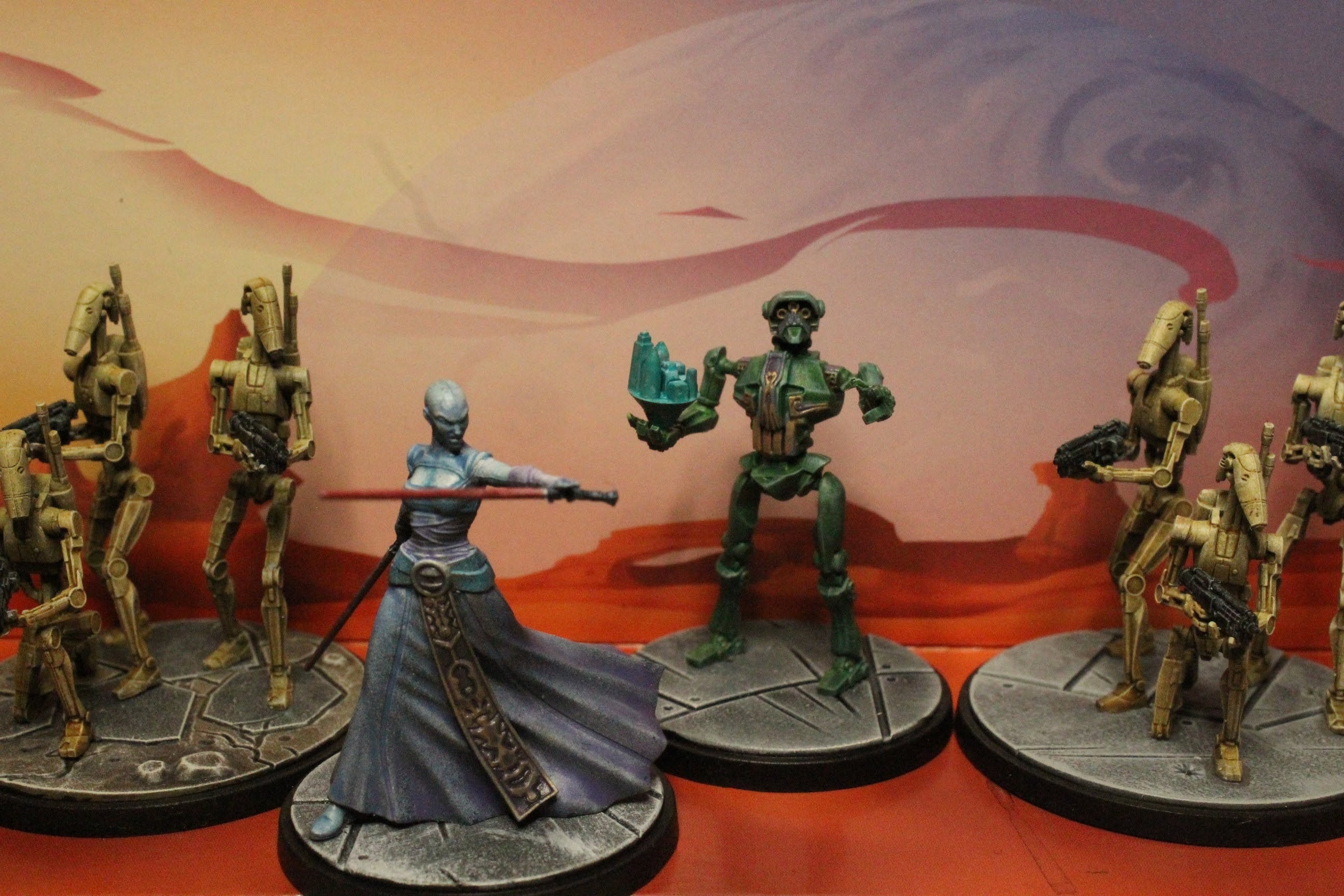 Commission Painted Star Wars Shatterpoint Core Set-- 16 Painted ...