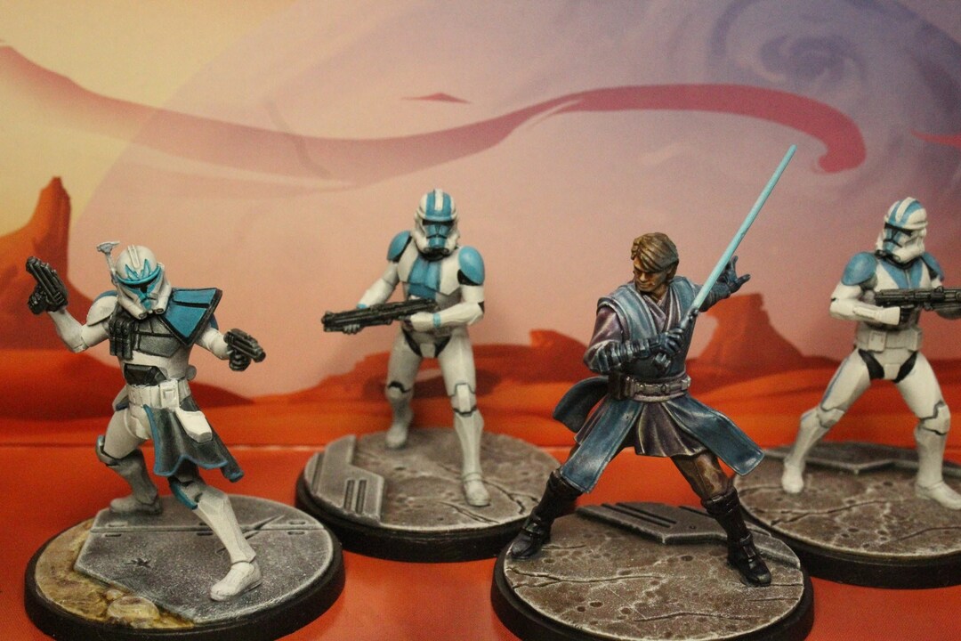 Commission Painted Star Wars Shatterpoint Core Set-- 16 Painted ...