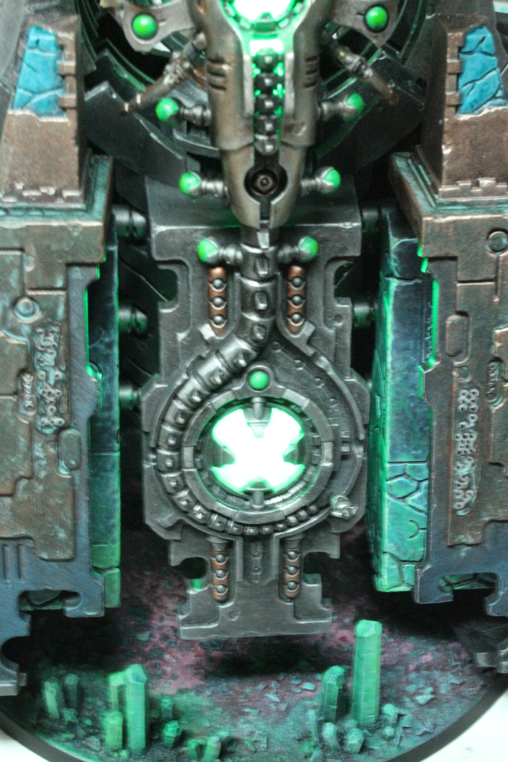 Commission Painted Necron Monolith -- Internal LED Lighting, Fully ...