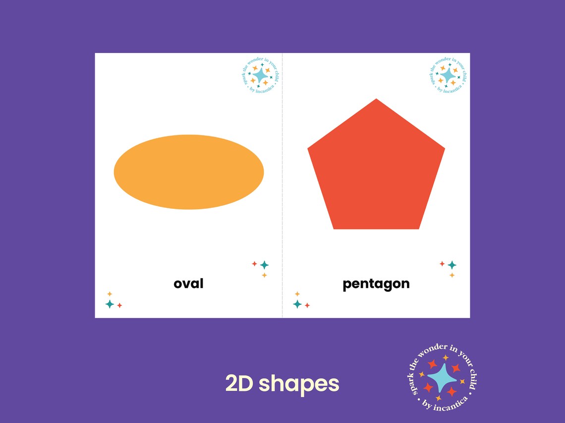 Geometry Flashcards Set: 54 Cards, Shapes, Lines, Angles, and 3D ...