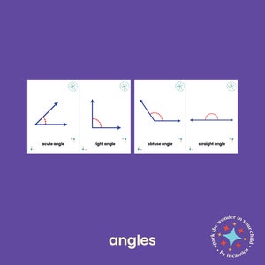 Geometry Flashcards Set: 54 Cards, Shapes, Lines, Angles, and 3D ...