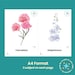 60 Watercolor Flower Flashcards, Montessori Learning (printable PDF) - Etsy