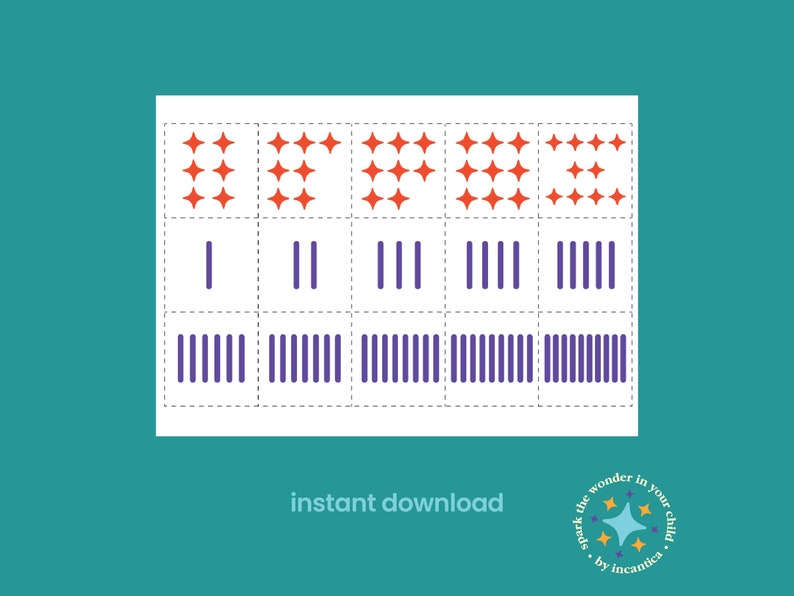 Counting Houses Printable, Number Matching Game (digital Download) - Etsy