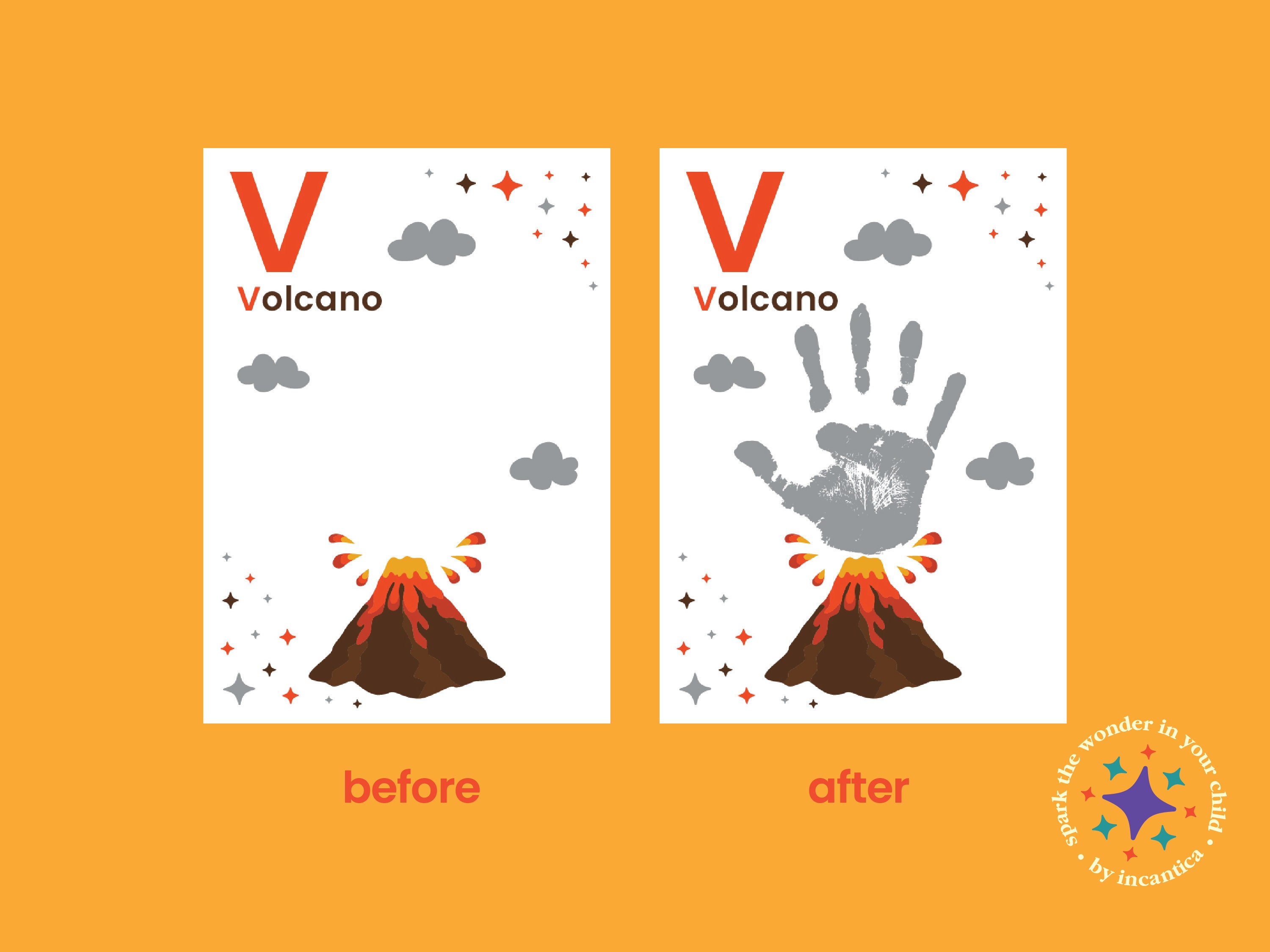 Alphabet Handprint Worksheets: A Hands-on Way for Kids to Learn Their ...