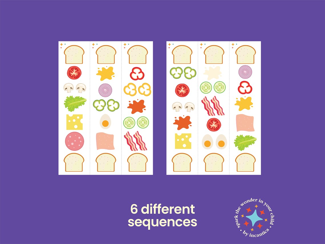 Build a Sandwich Printable Activity for Toddlers, Pretend Play ...